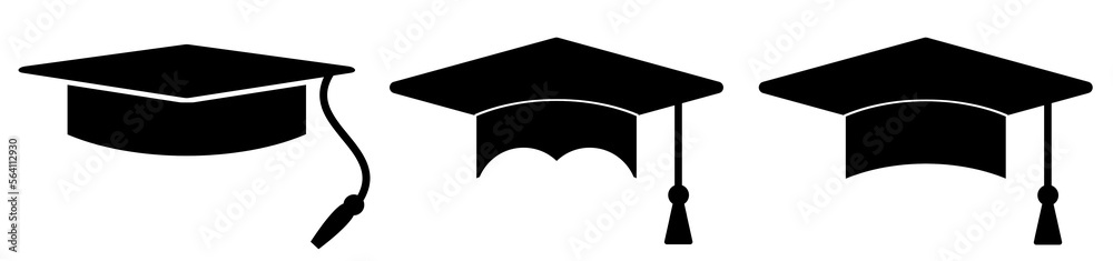 graduation cap and diploma on transparent background. Graduation 2023 ...