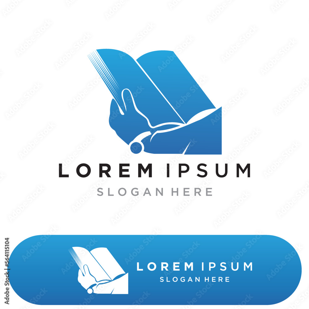 Book logo and symbol vector Stock Vector | Adobe Stock