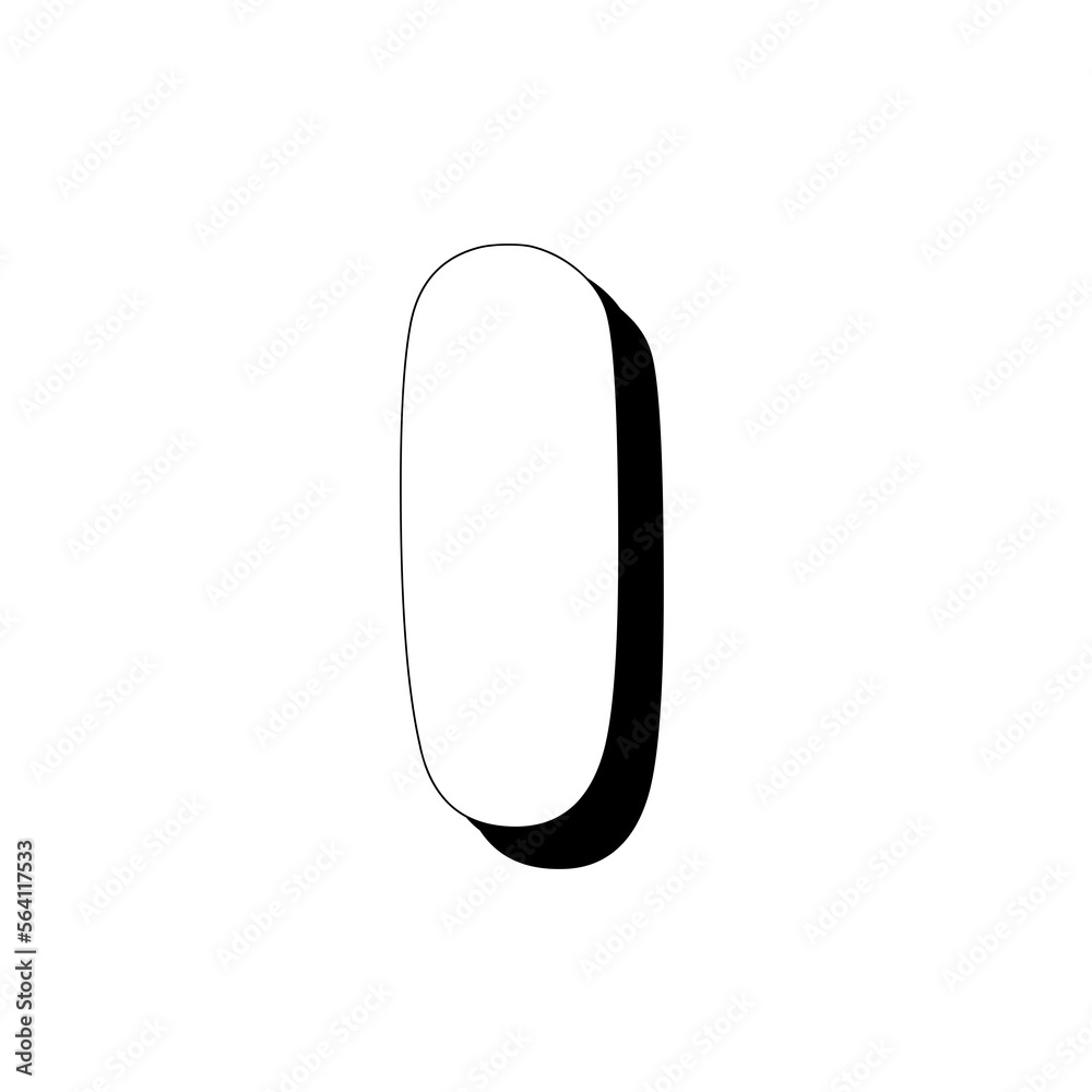 Hand drawn doodle uppercase letter I. Capital letters modern design ...