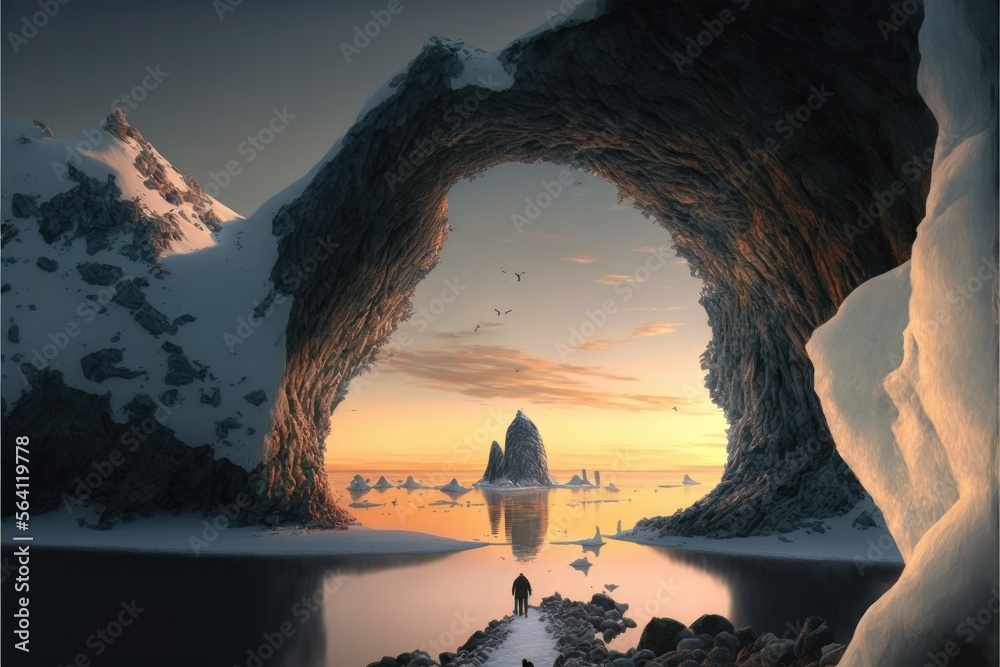 Breathtaking Natural Landscapes, AI Generated Images of Magical and Awe ...