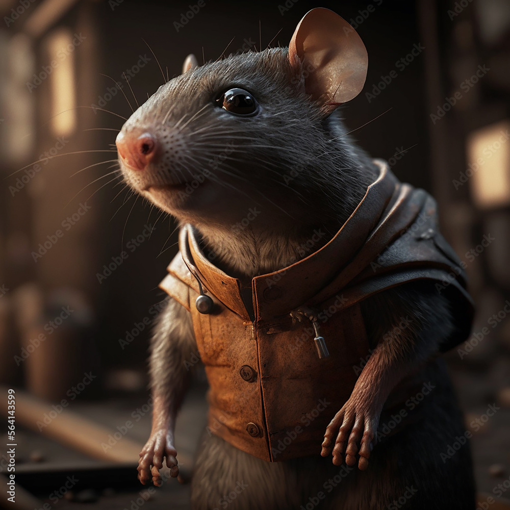 rats in architect uniforms. Generative AI Stock Illustration | Adobe Stock