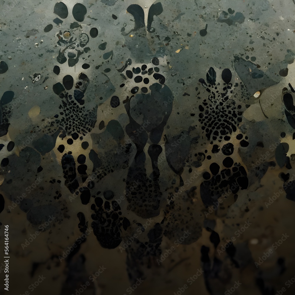 abstract mud seamlesspattern footprints water droplets detailed and ...
