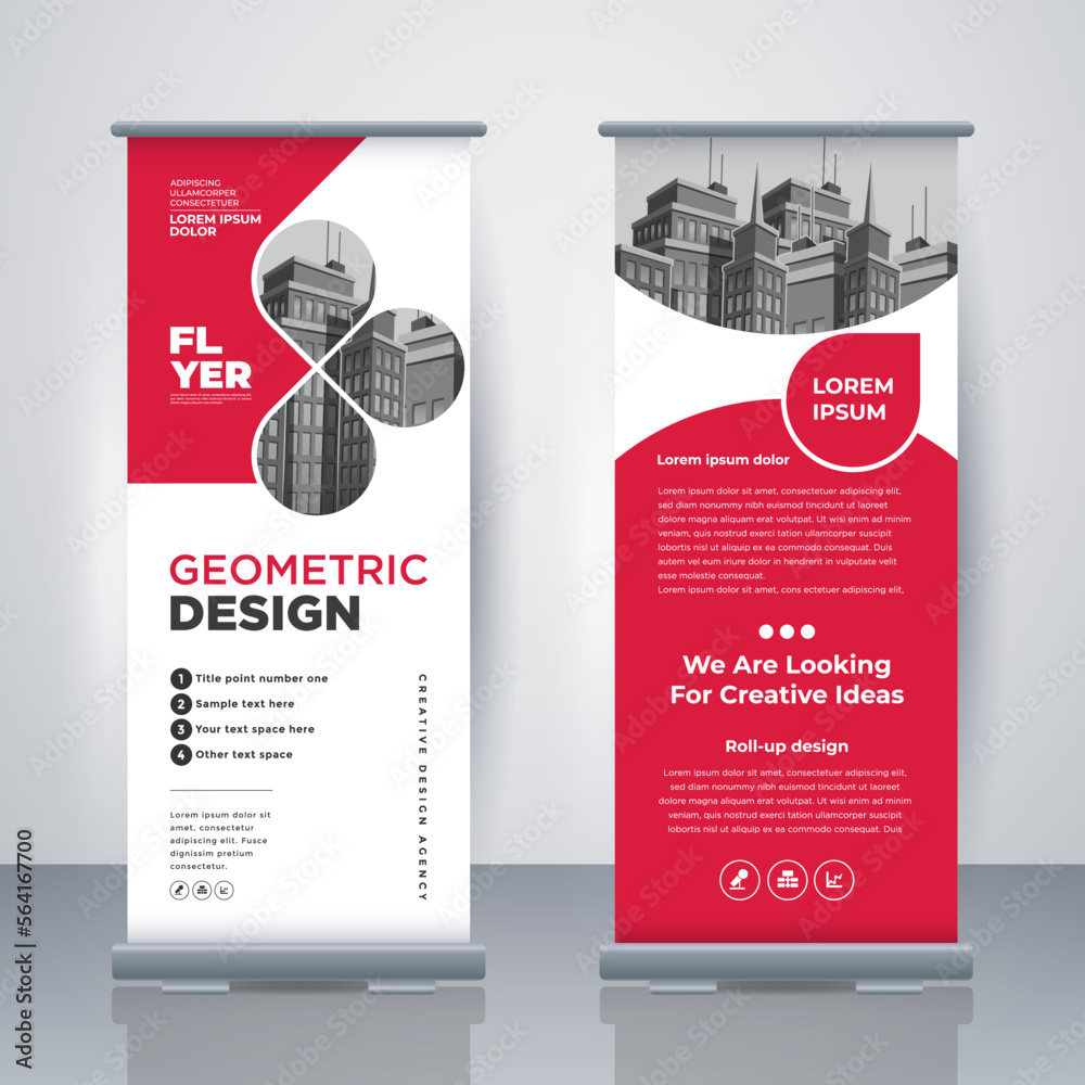Geometric Business Roll Up. Standee Design. Banner Template ...