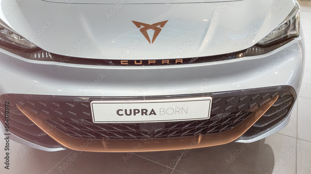 Seat Cupra born new modern Sport Car Brand logo and text sign of ...