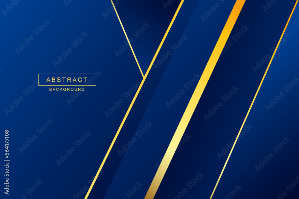 Vector luxury background with modern blue and gold color Stock Vector ...