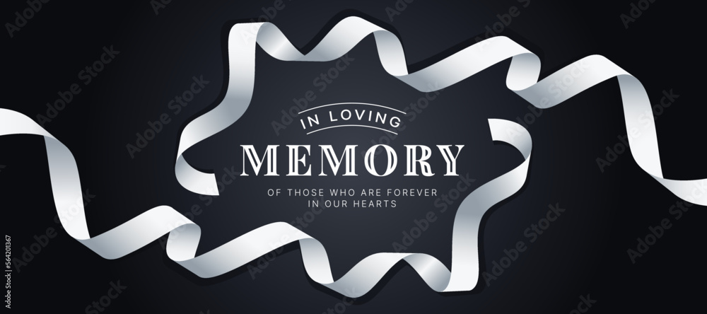 In loving memory of those who are forever in our hearts text in white ...