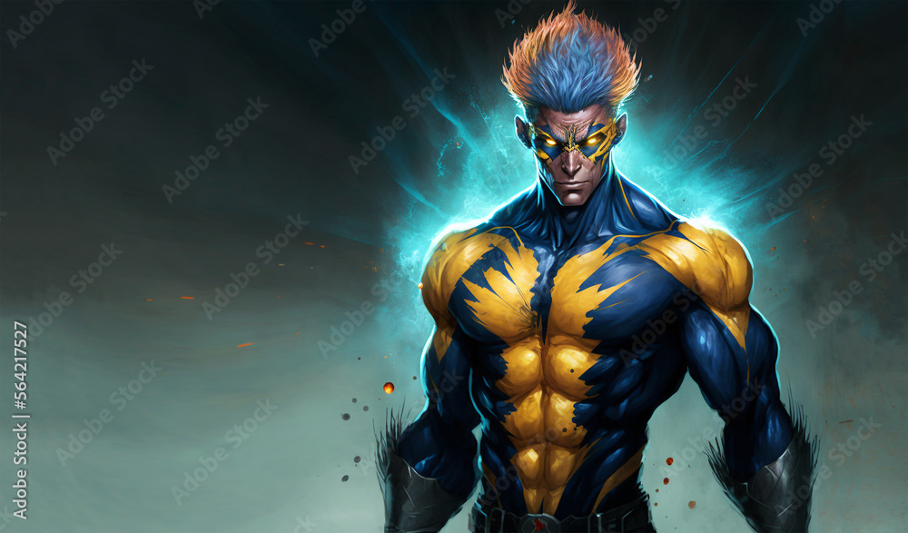 Super hero, generative ai Stock Illustration | Adobe Stock