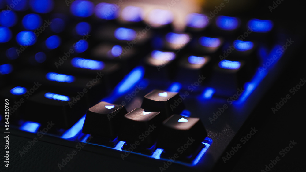 Keyboard Arrow keys (Blue RGB) Stock Photo | Adobe Stock