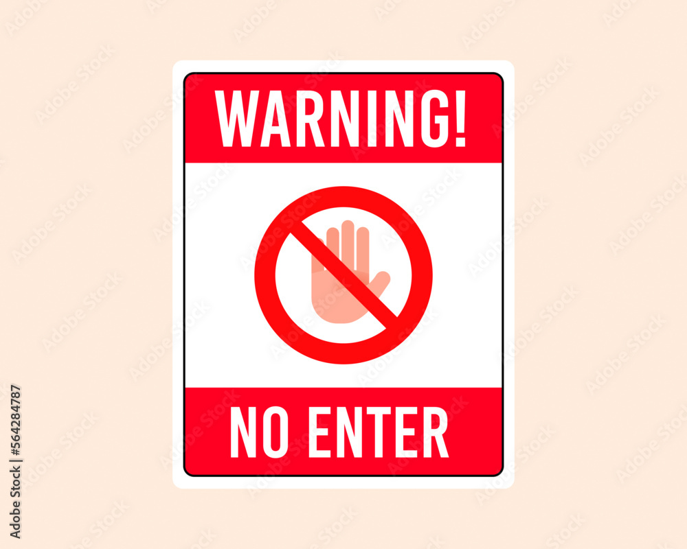 Circle Prohibited Sign Restricted Area No Enter Sign in Caution Zone ... Circle Prohibited Sign Restricted Area No Enter Sign in Caution Zone ...