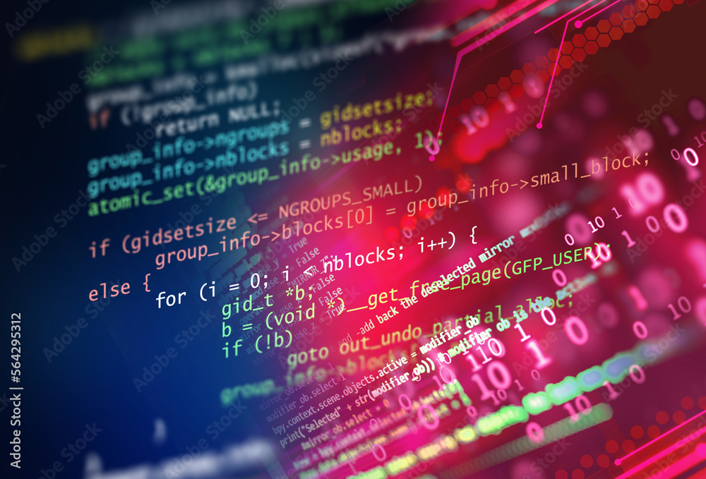 Programming Code Abstract Technology Background Of Software Developer And Computer Script 3d