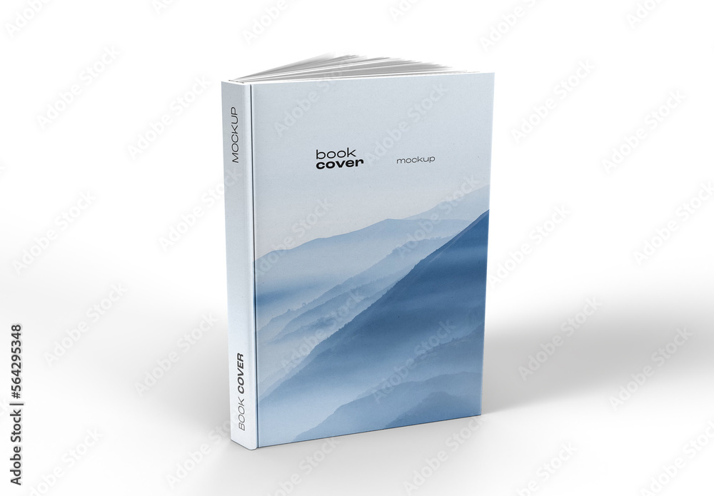 Standing Hardcover Book Mockup – Elegant Presentation for Publishing ...
