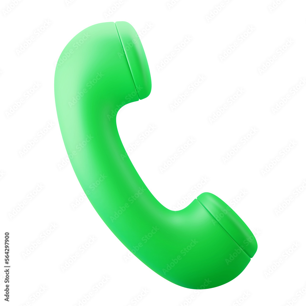 old phone call and dial symbol user interface theme 3d illustration ...