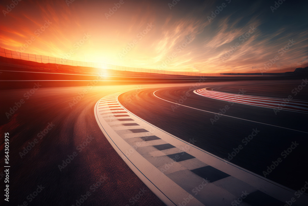 race track, generative ai Stock Illustration | Adobe Stock