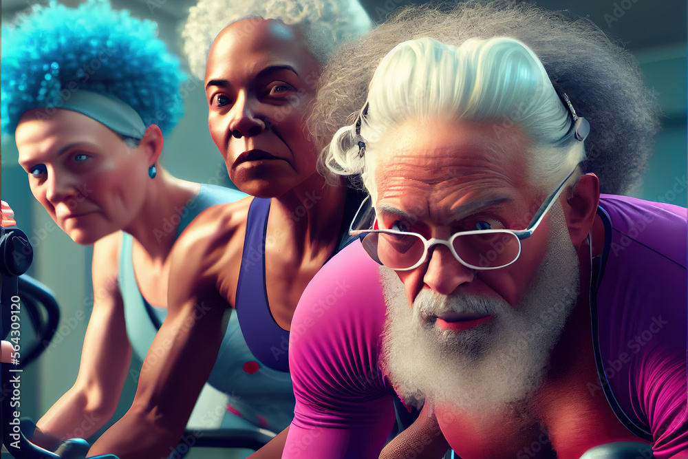 A diverse group of people of all ages, body types, and abilities ...