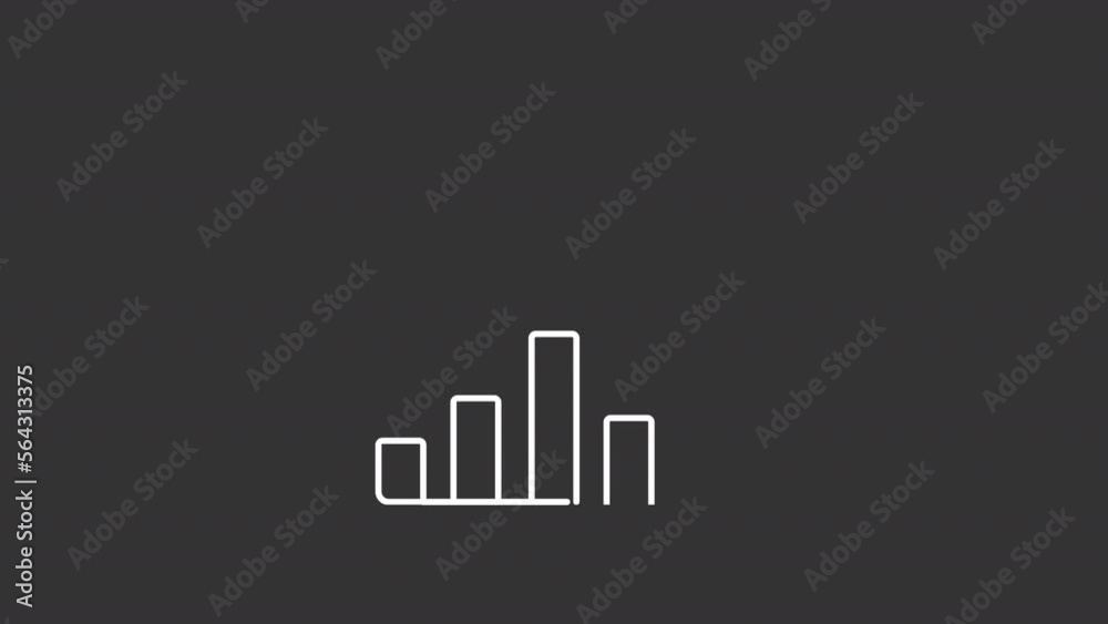 Animated energy use white line icon. Wasteful consumption. Inefficient ...