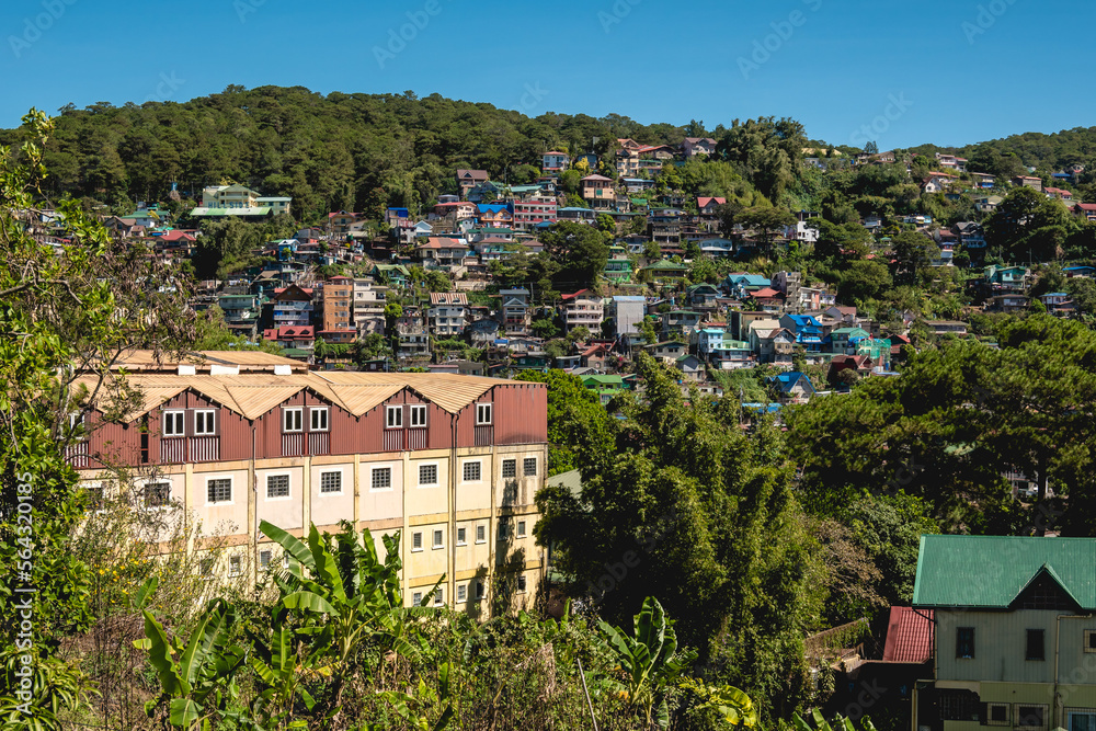 Baguio City, Philippines - Apartment buildings and multi-storey houses ...