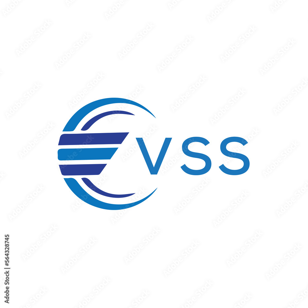 VSS letter logo. VSS blue image on white background. VSS vector logo ...