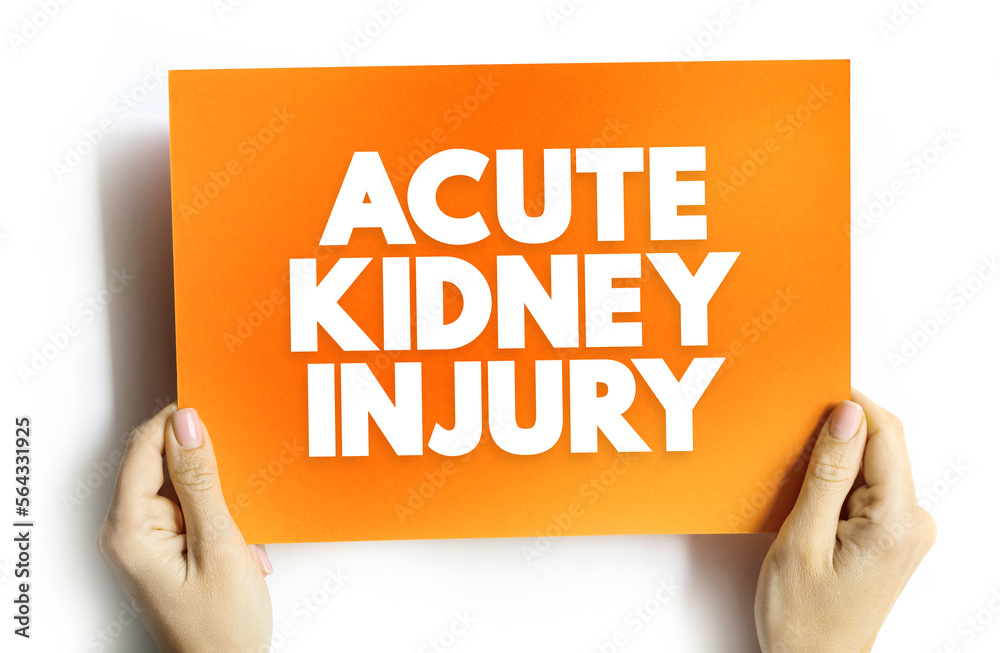 Acute kidney injury - where your kidneys suddenly stop working properly ... Acute kidney injury - where your kidneys suddenly stop working properly ...