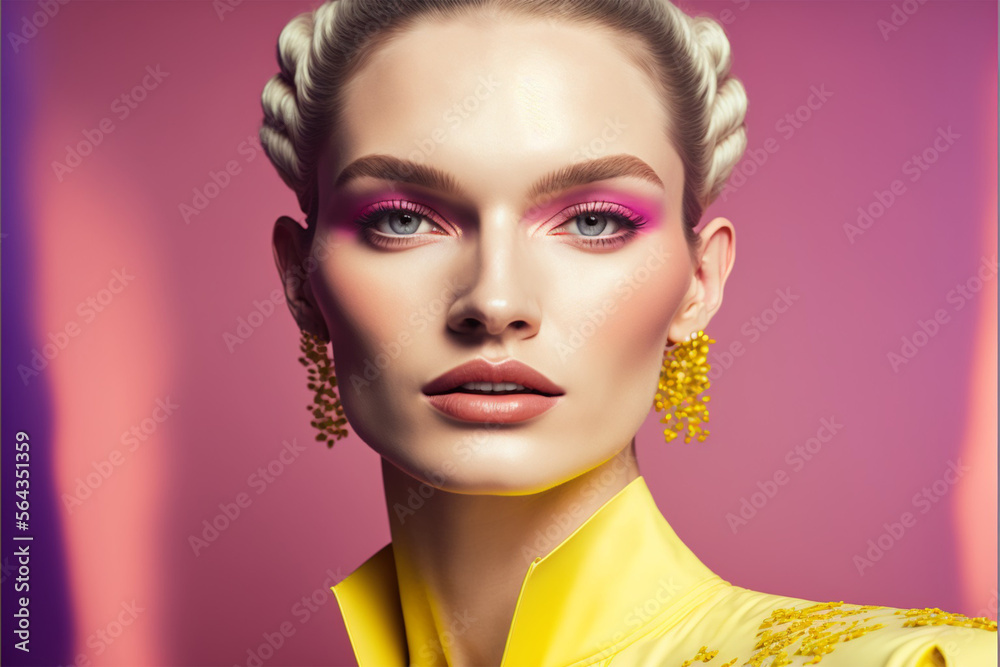 beautiful woman, make up, model, princess, beauty of a delicate goddess ...