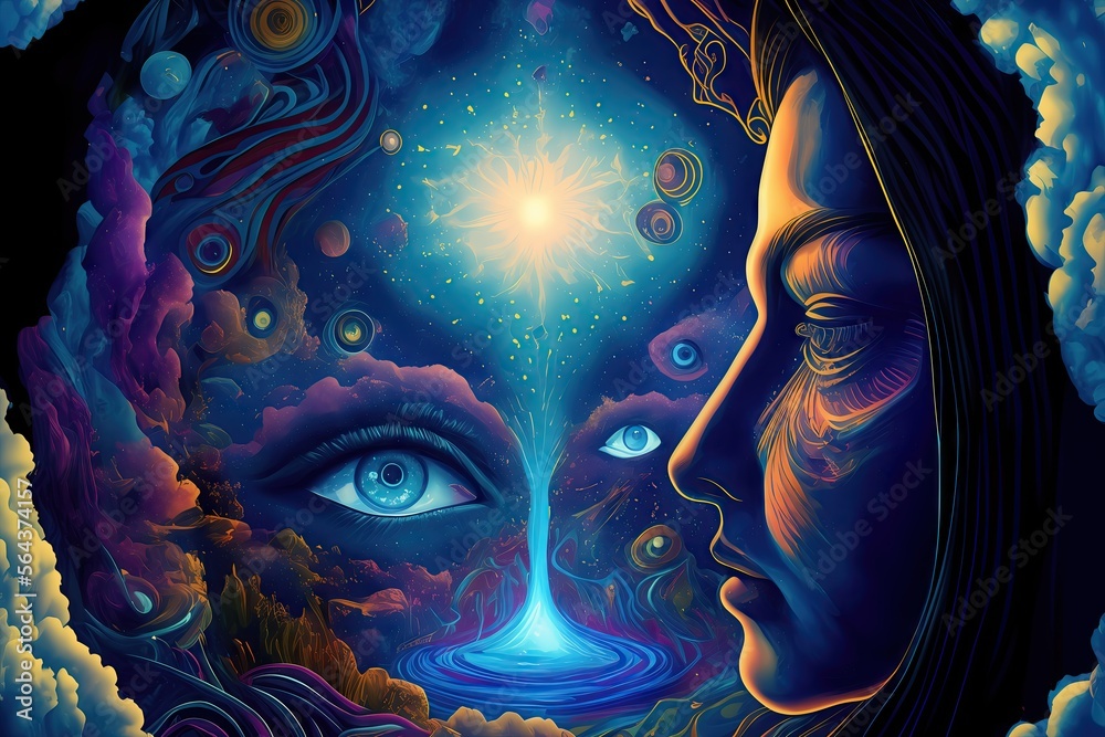 trippy psychedelic art astral projection higher dimensions, High ...