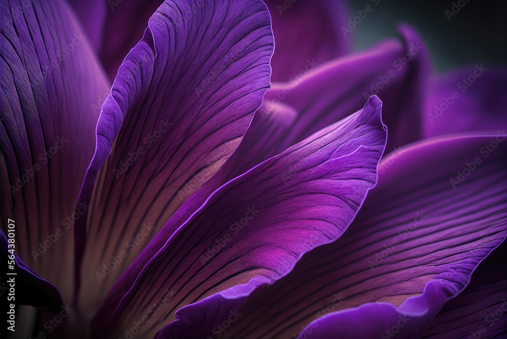 Purple flower petals with intricate details and patterns for background ...