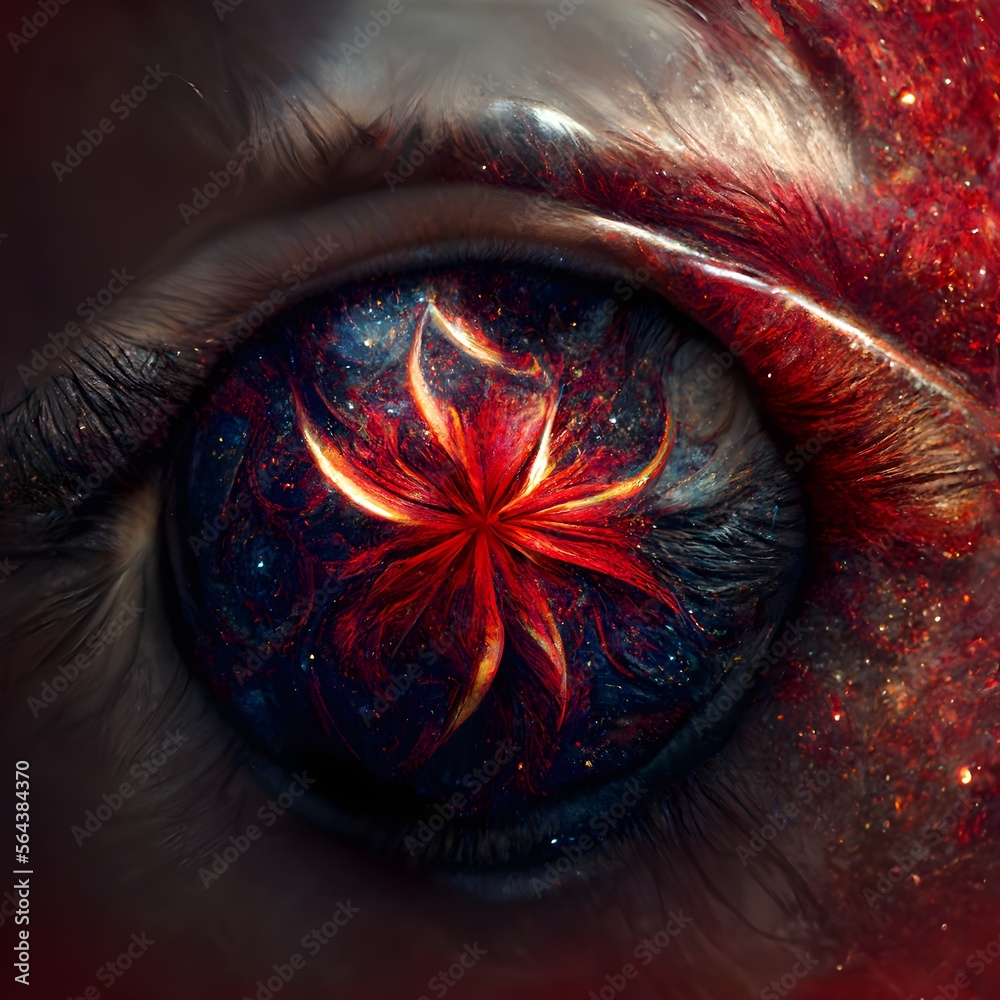 texture circular red iris demonic ultra high detail realistic galaxy ...