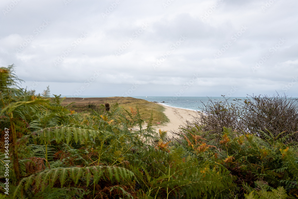 Herm Island, Channel Island in Bailiwick of Guernsey. Car free island ...