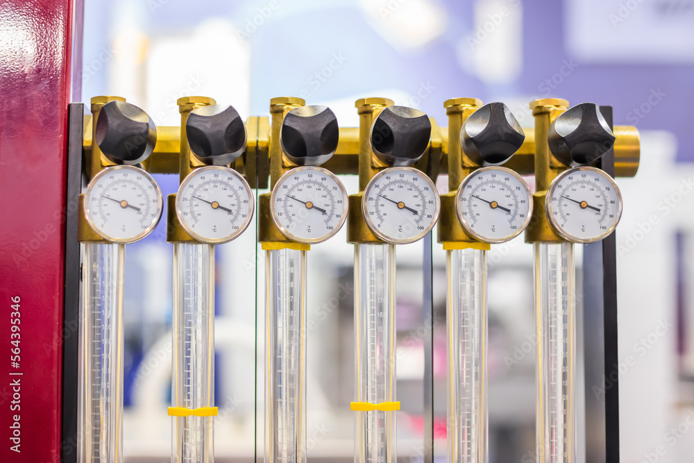 Flowmeter, rotameter - water flow regulator for cooling system of ...