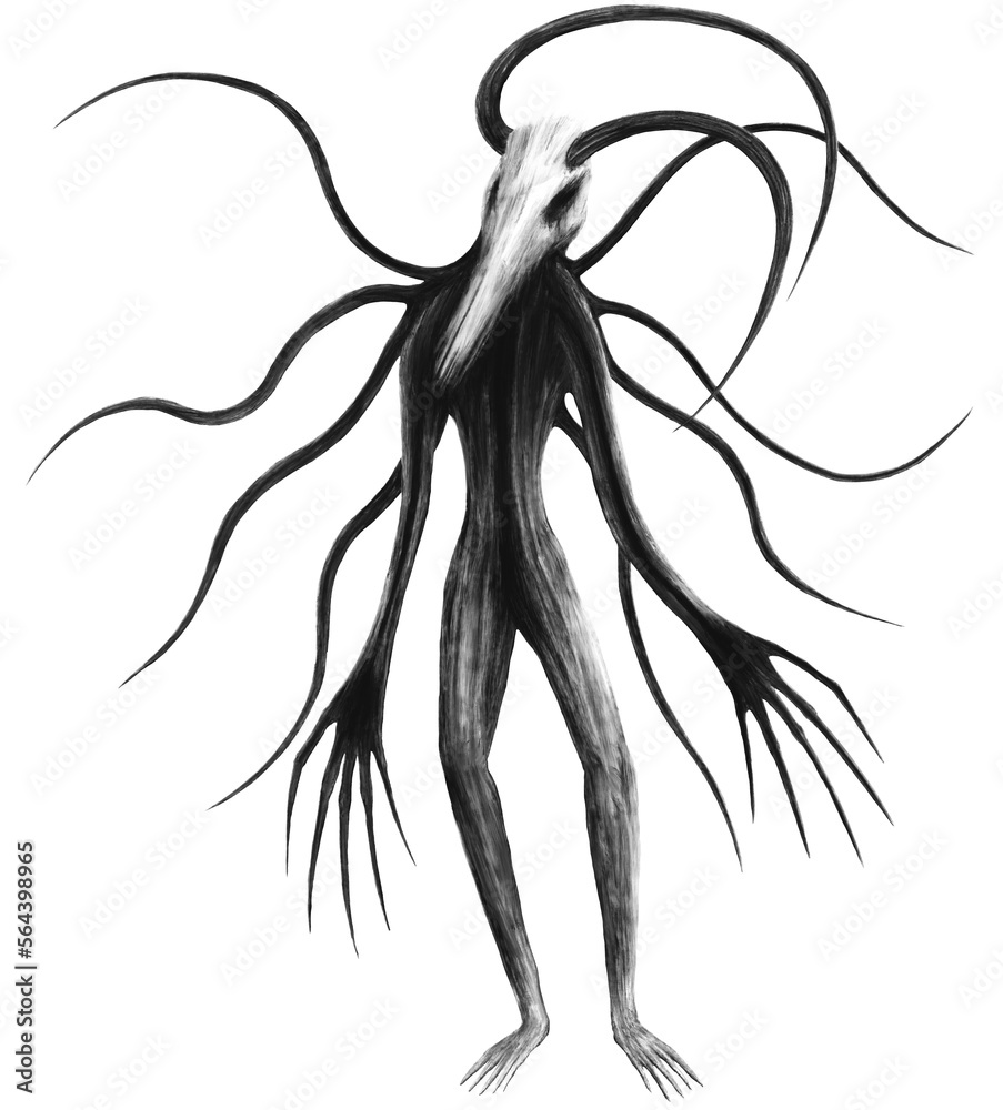 Dark fantasy concept, horror alien, devil, demon illustration, diablo ...