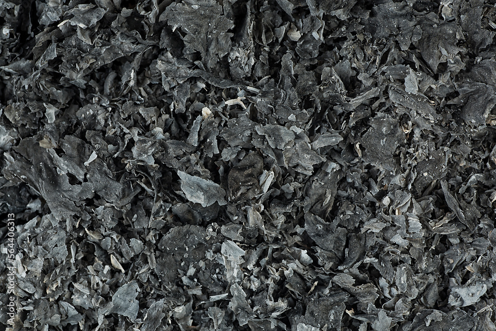 Texture of ash from burnt paper, as background. Cinder. Stock Photo ...