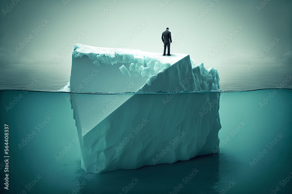 Tip of the iceberg. Business concept. generative ai. Iceberg. Success ...