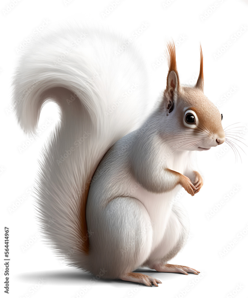Squirrel, isolated on transparent background. Generative Ai Stock ...