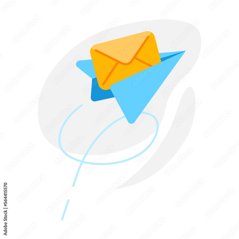 send message, newsletters, pop up email subscription concept ...