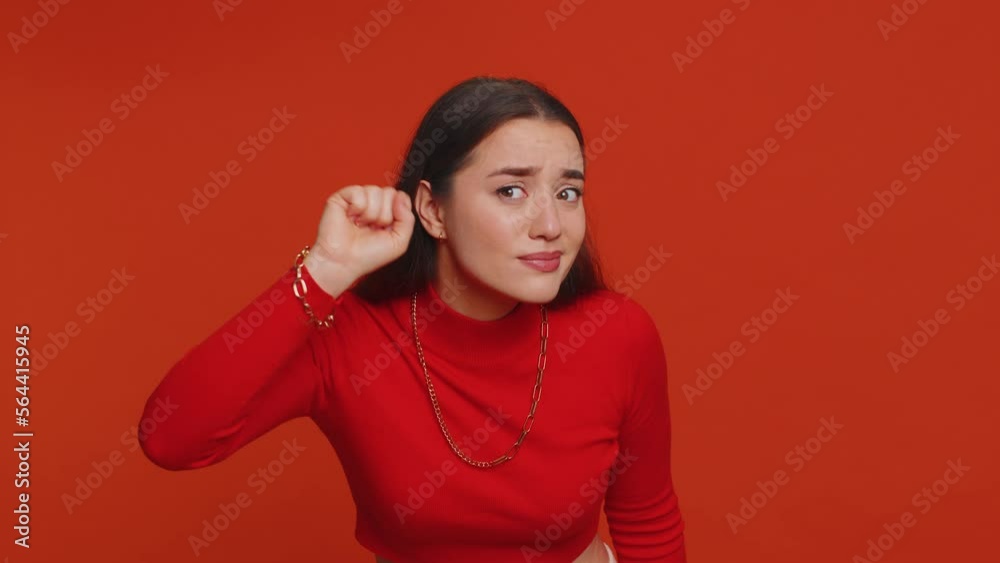 Knock Knock Who Is There Anybody Home Confused Pretty Woman Knocking