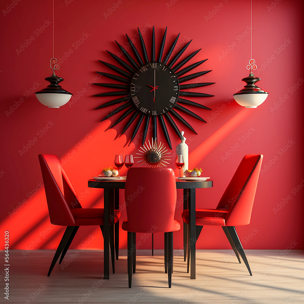 modern living dining room inspired by the colors of the year 2023 ...