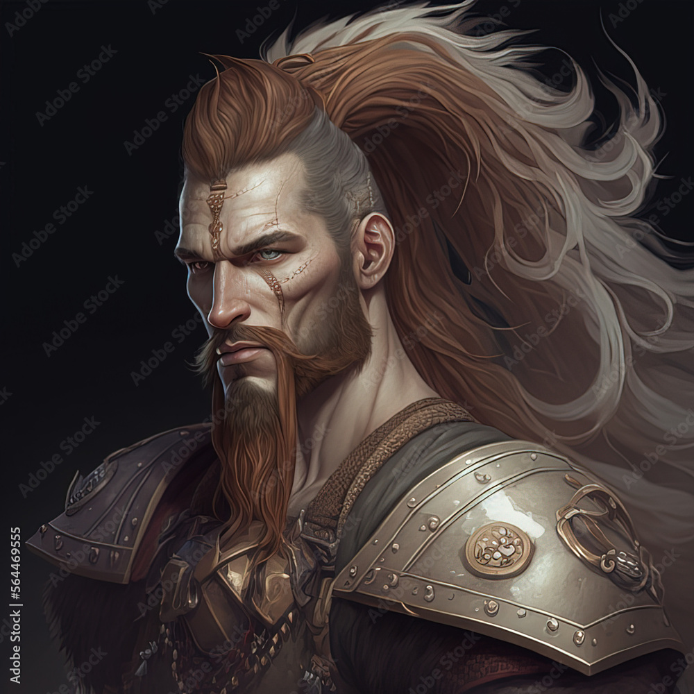dnd avatar character portrait, male Rider-AI generated - Not a real ...