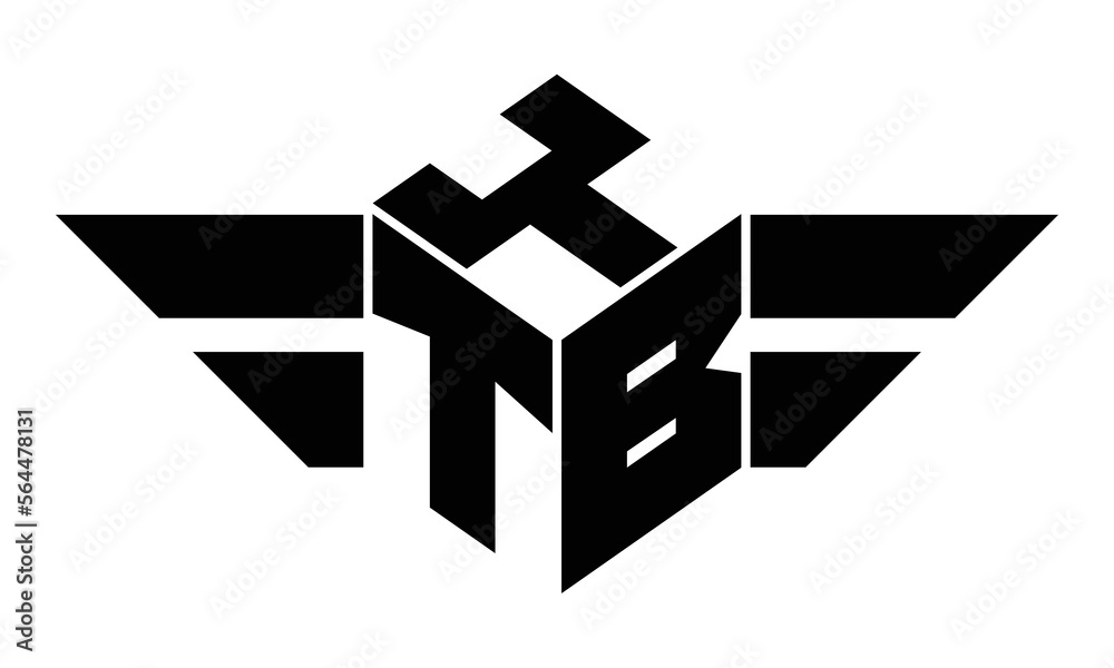 YTB three letter gaming logo in polygon cube shape logo design vector ...