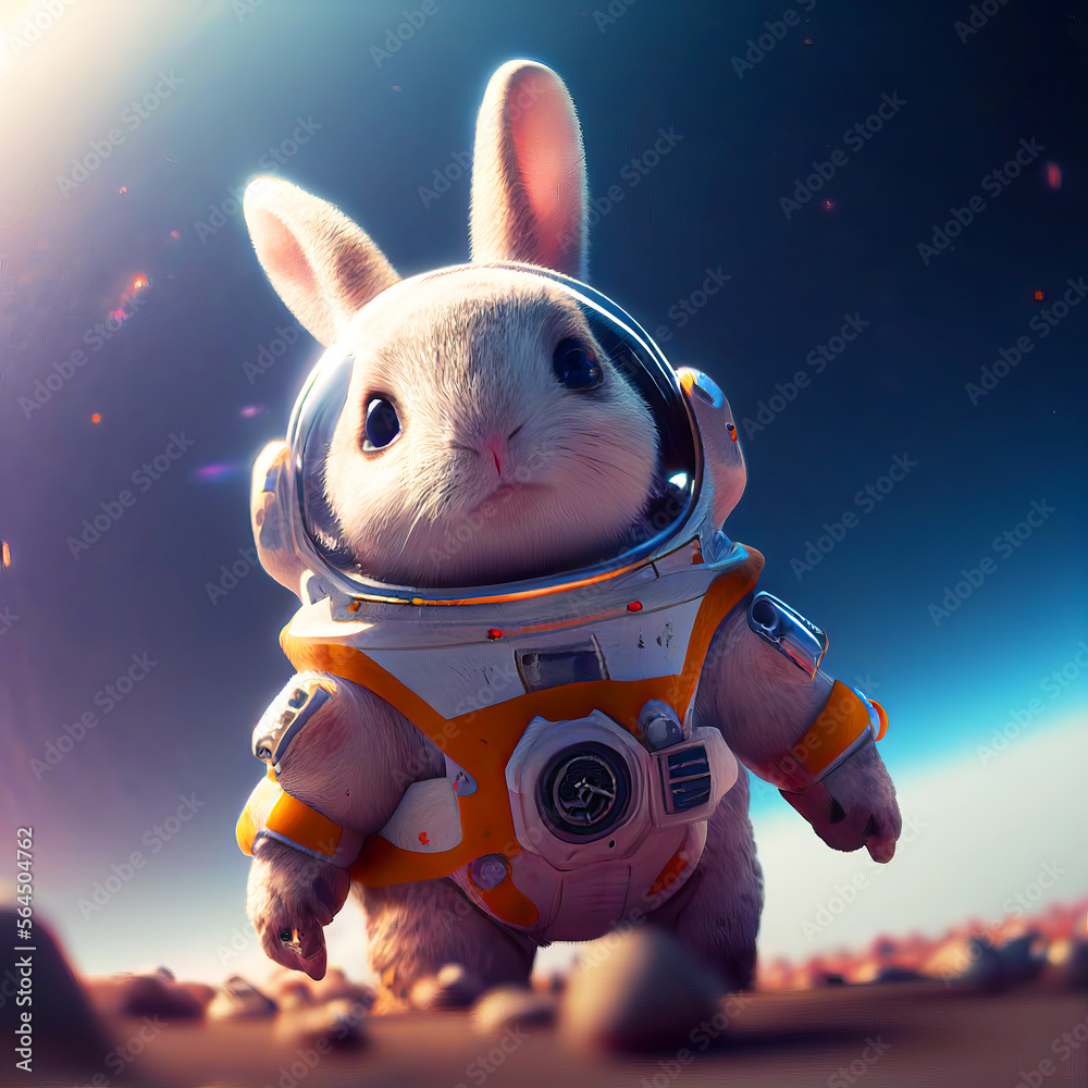 Bunny In Space Suit