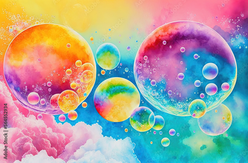 Bright Colorful Bubble Backgrounds