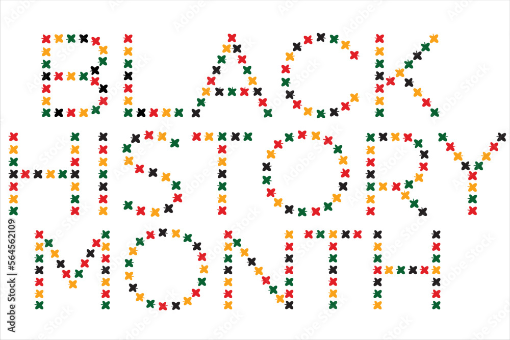 Black history month alphabet letters design typography,Black history ...