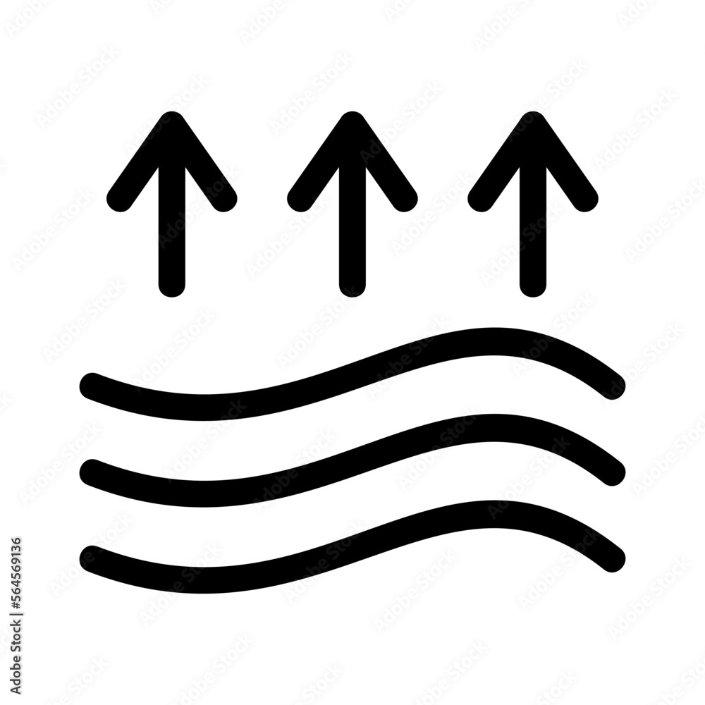 water level icon or logo isolated sign symbol vector illustration ...