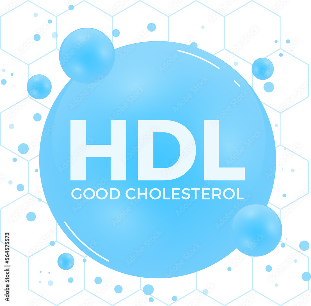 Good HDL cholesterol icon blood vessel density. High-density ...