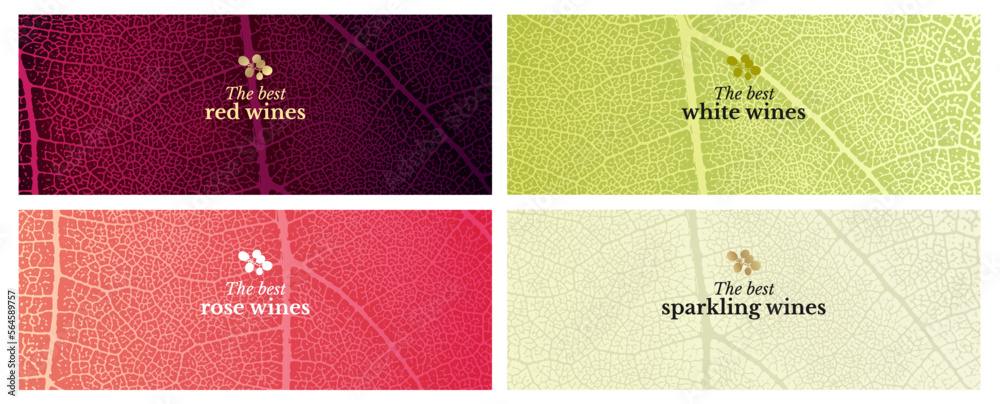 Template with vine leaf texture background. Vegetable background for ...