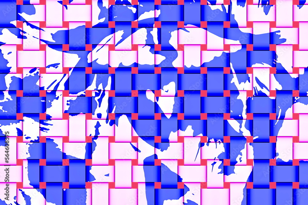 Abstract color pattern, lines, corners, circles drawings and pictures ...