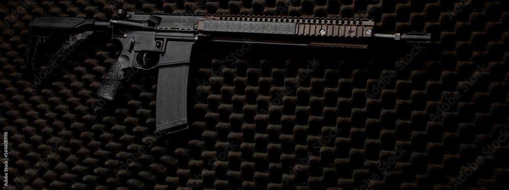 Modern automatic rifle. Weapons for police, special forces and the army ...