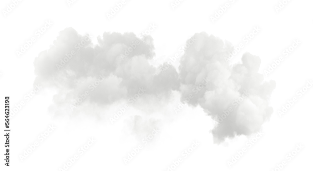 Clouds shape condensation fog cutout transparent backgrounds 3d render ...