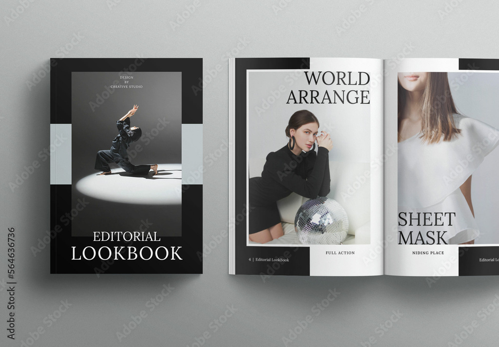 Editorial LookBook Template Stock Template | Adobe Stock