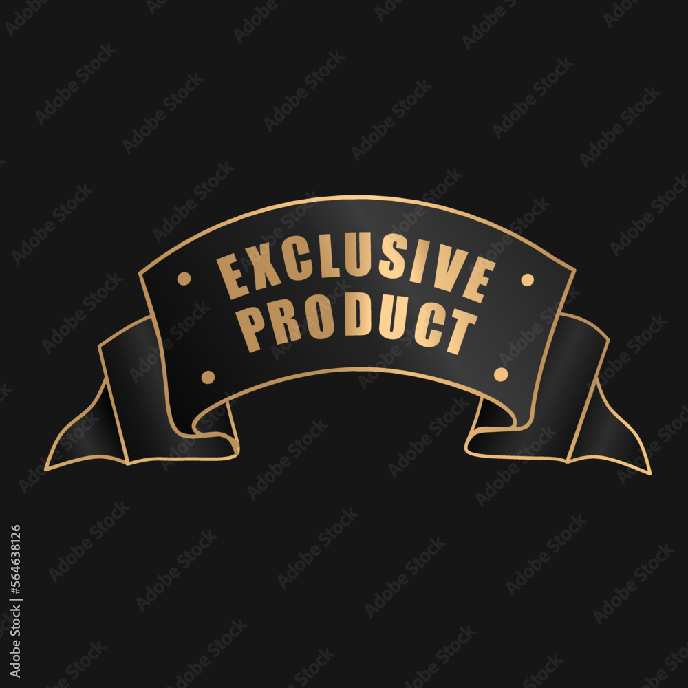 Exclusive product. Exclusive product banner design. Modern banner. Flat ...