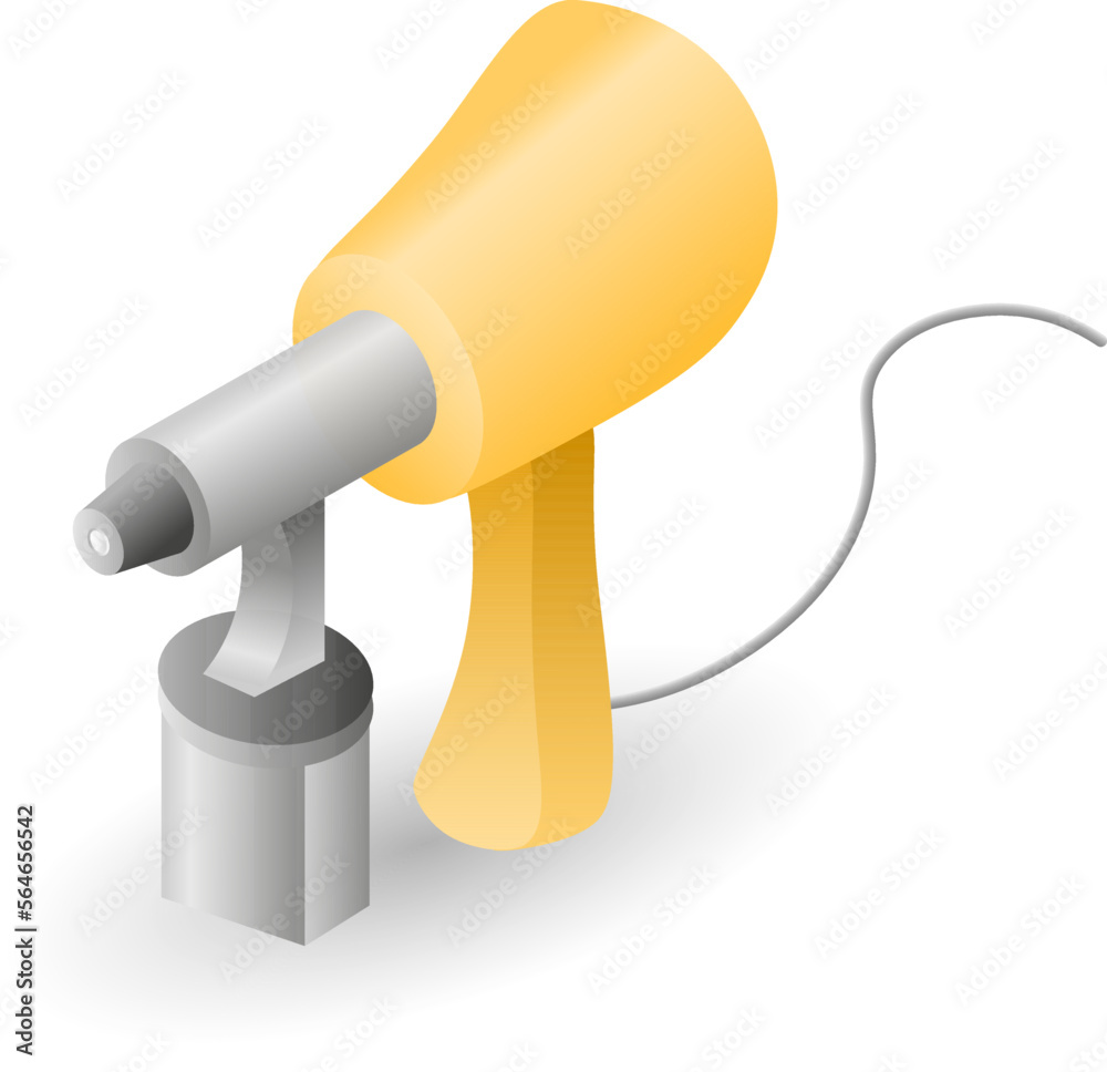 Spray Gun icon. 3d illustration from construction instruments ...