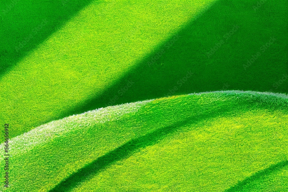 green grass background, top down view of green grass field. Generative ...